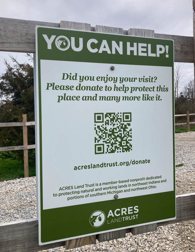 ACRES Stands Out with New Signs - ACRES Land Trust