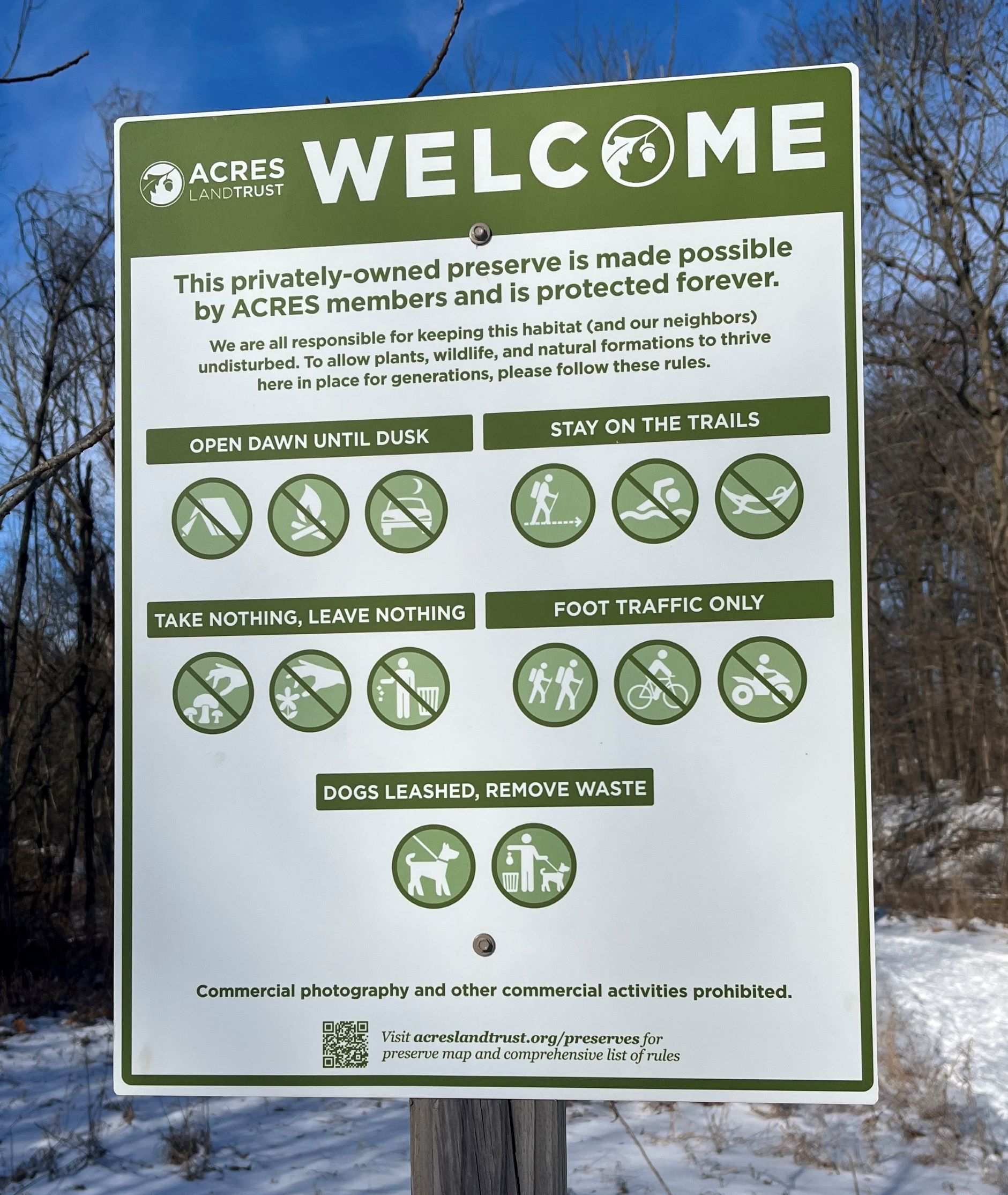 ACRES Stands Out with New Signs - ACRES Land Trust